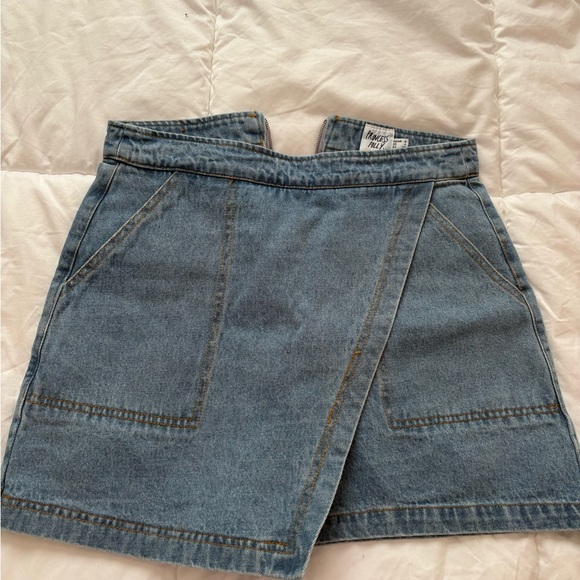 Princess Polly | Shorts | Princess Polly Denim Blue Skort | Poshmark